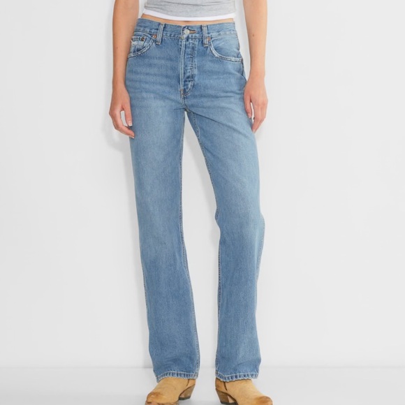 Re/Done | Jeans | Ari Redone Blue Denim Jeans Color Worn Blue 9s ...